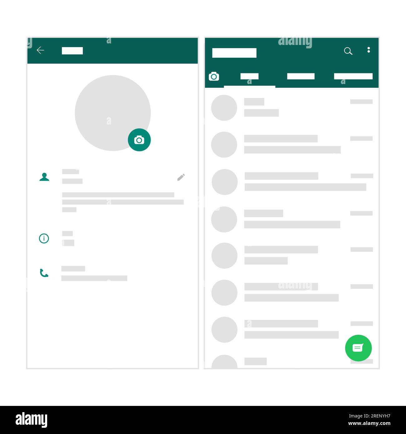 Chat application technology social media communication chatting dialog ...