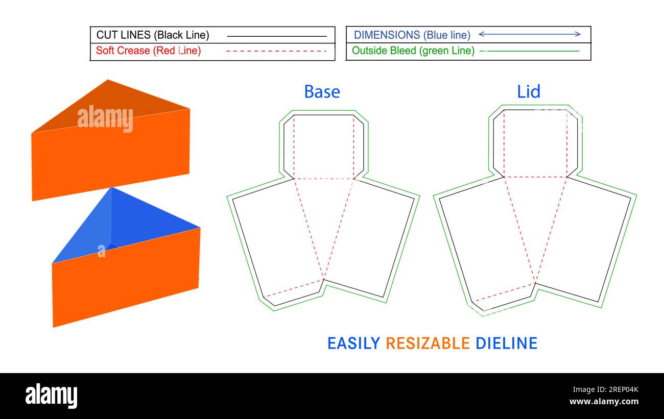 Box dieline hi-res stock photography and images - Alamy