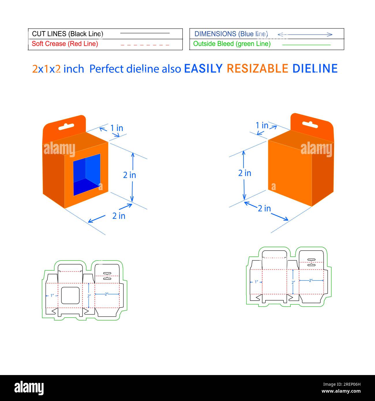 Snap lock mobile charger box, hanging window box, 2x1x2 inch box die ...