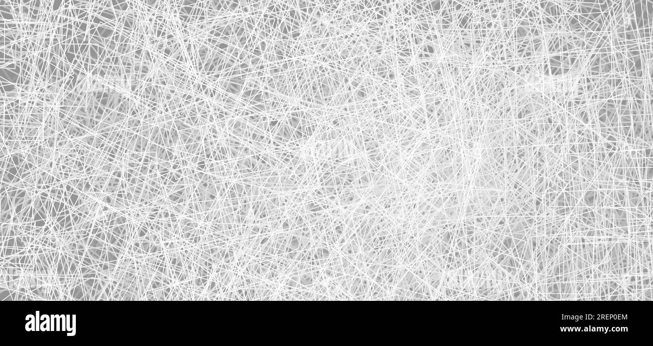 Abstract gray background textured with thin white lines. Wide vector ...