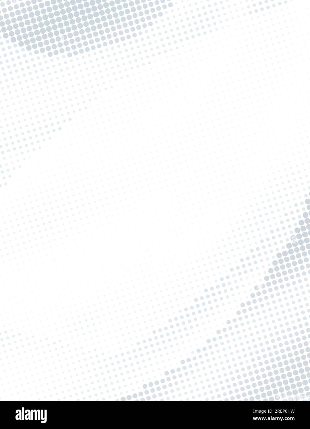 Abstract minimal white and light gray background with halftone effect. Vertical vector graphic ...