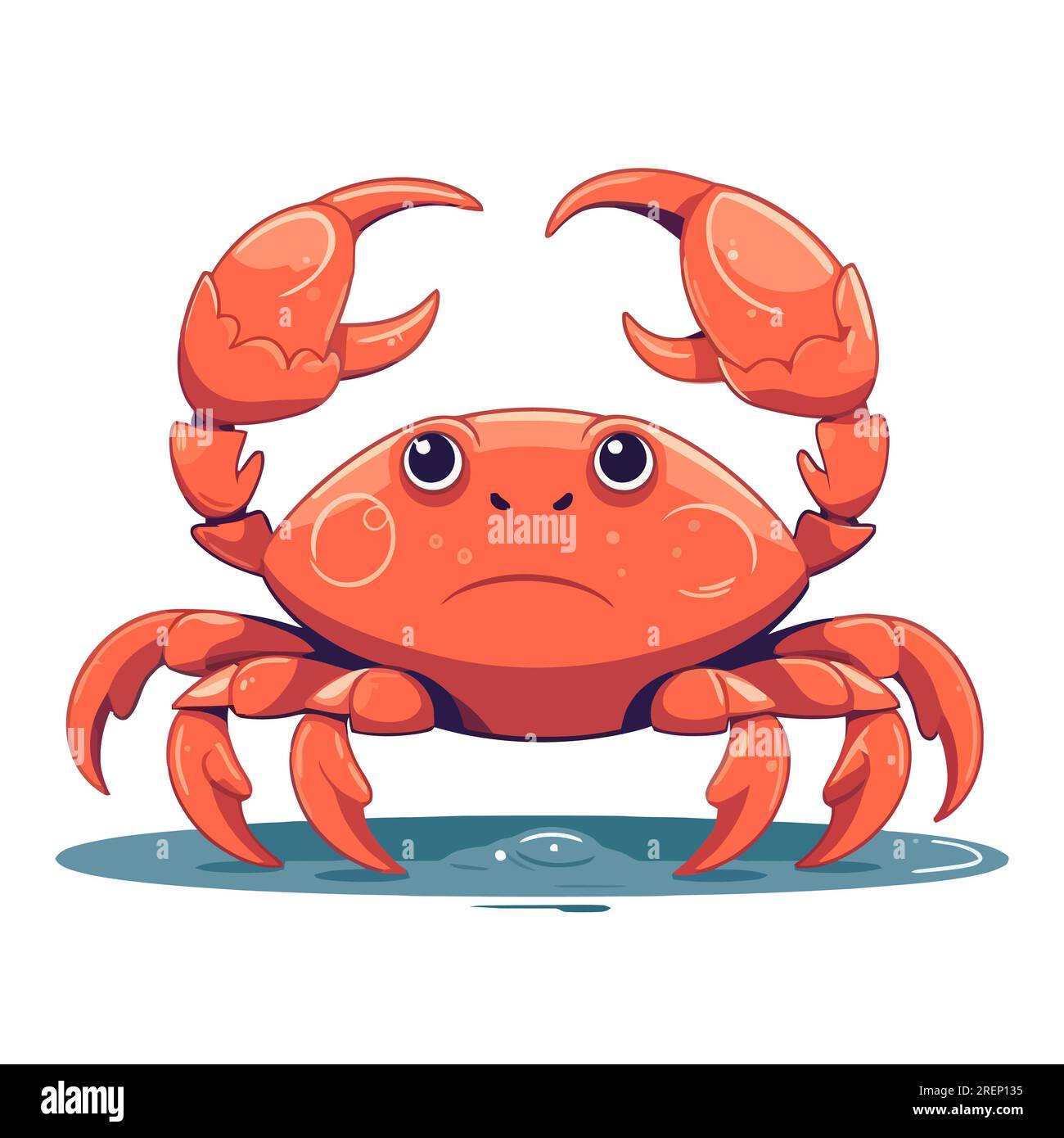 Crab logo design. Abstract drawing crab. Cute crab isolated. Vector ...