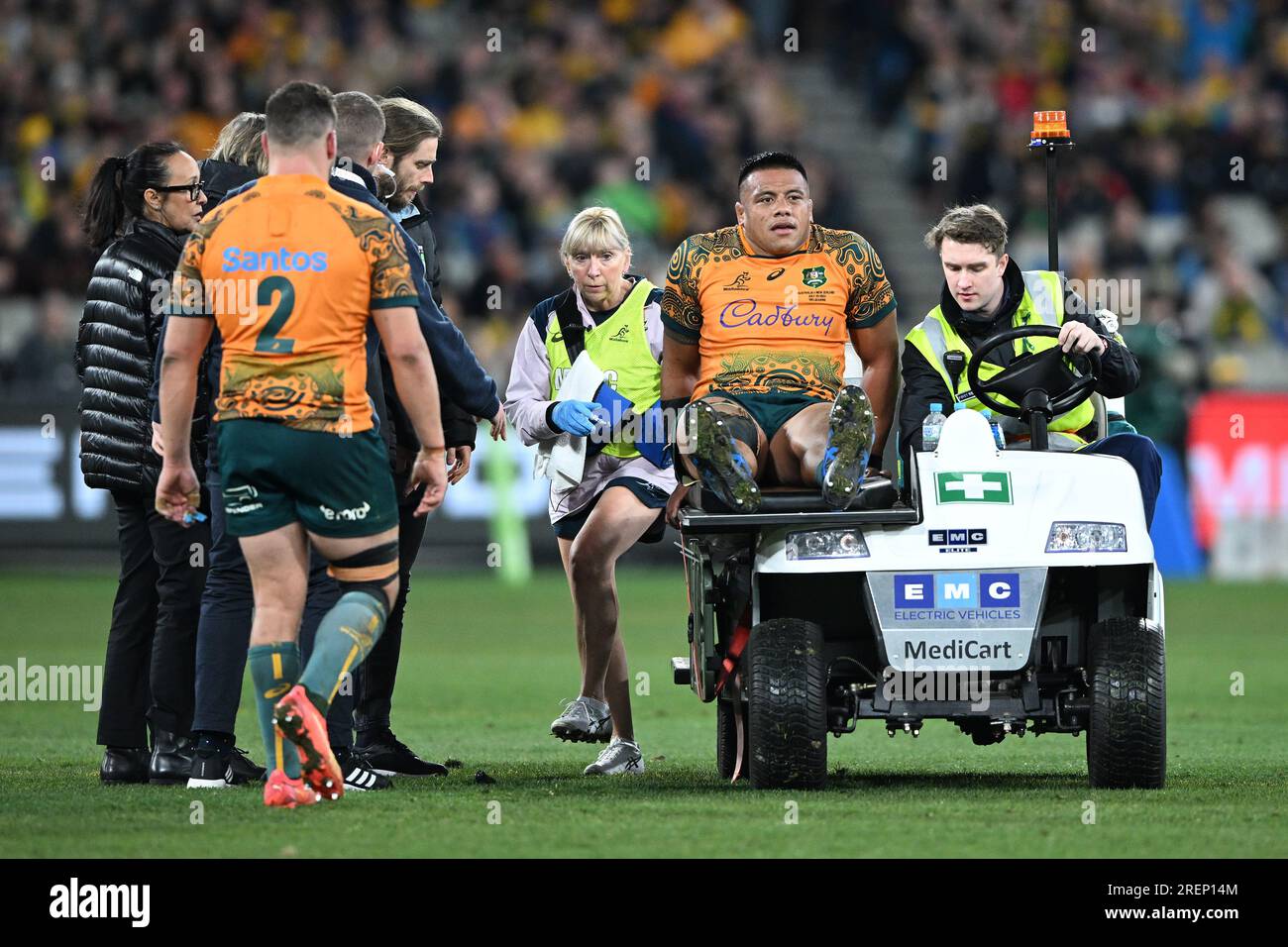 Melbourne, Australia. 29th July, 2023. Allan Alaalatoa of Australia ...