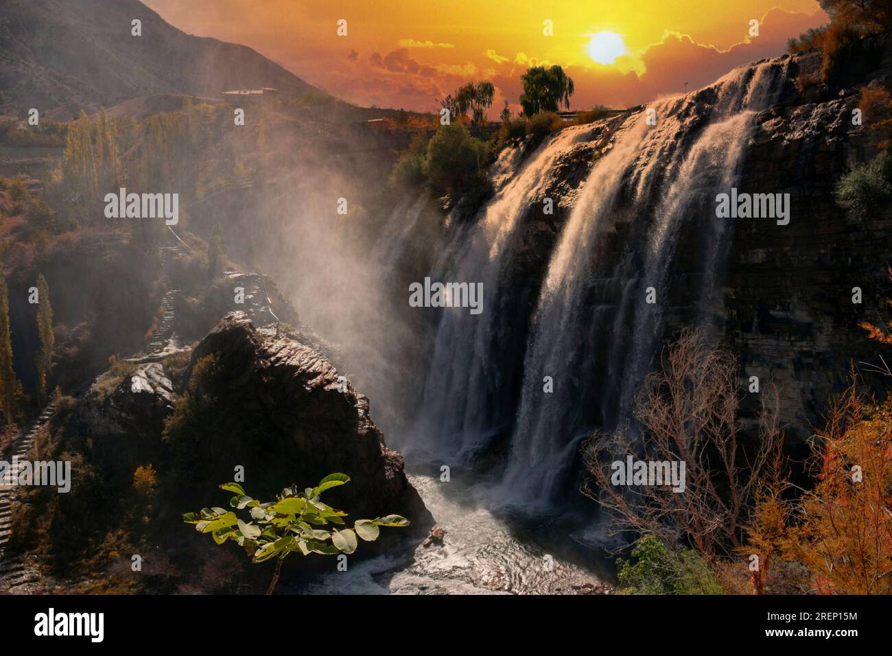 Tortum waterfall is the largest waterfall and it is one of the most ...