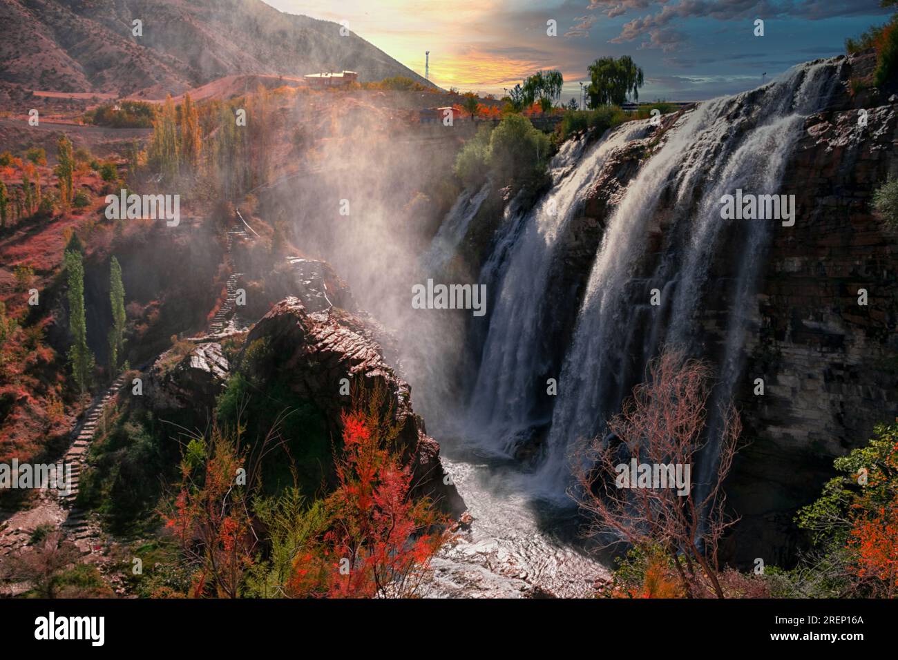Tortum waterfall is the largest waterfall and it is one of the most ...