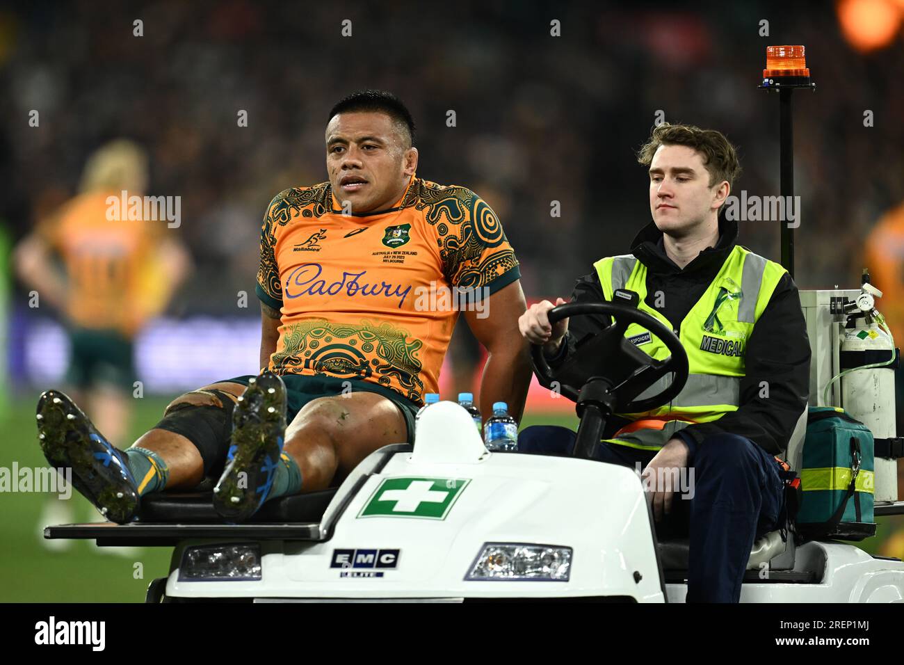 Melbourne, Australia. 29th July, 2023. Allan Alaalatoa of Australia ...