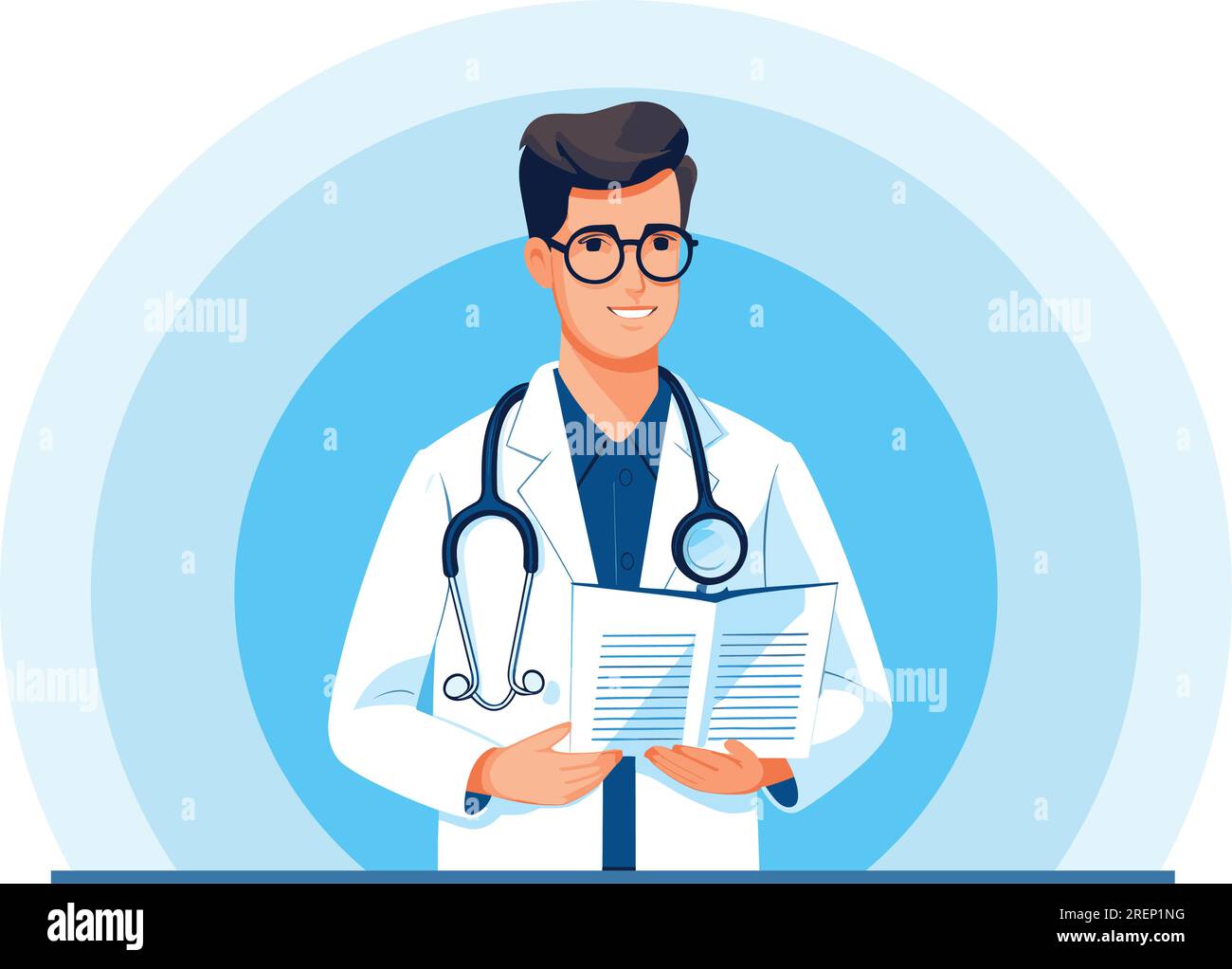 Medical visit screen Stock Vector Images - Alamy