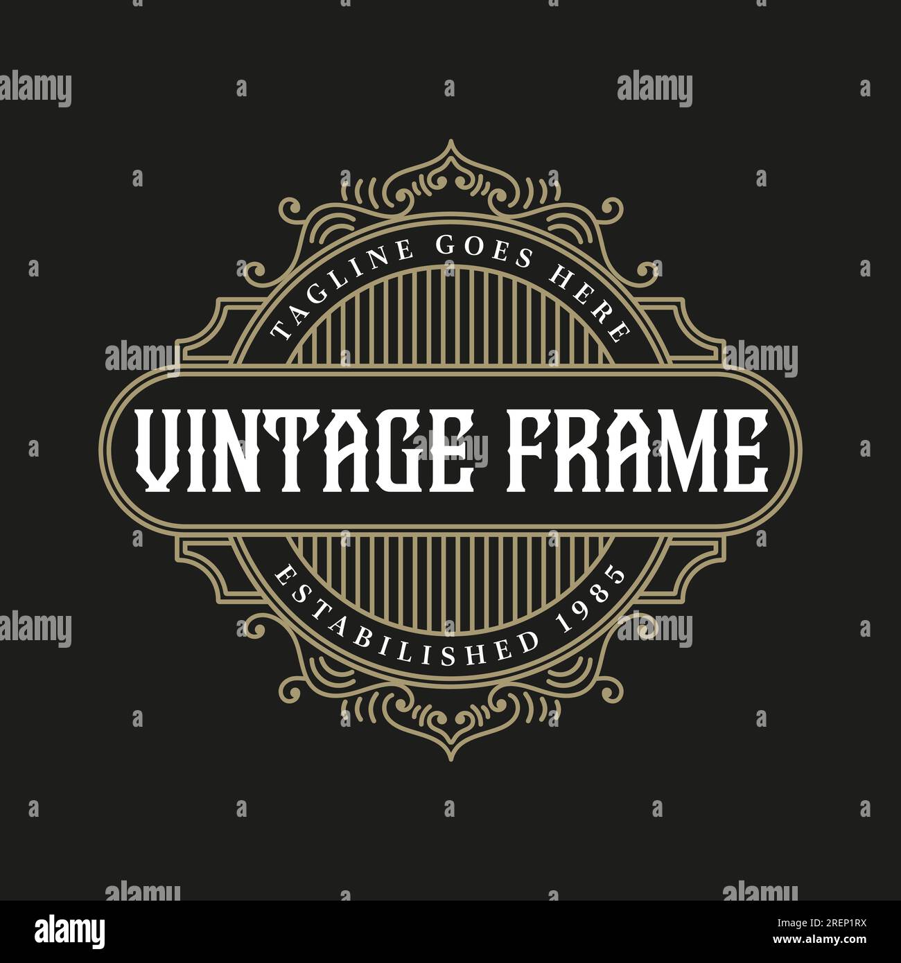 Retro Frame Vector Vector Vintage Frame