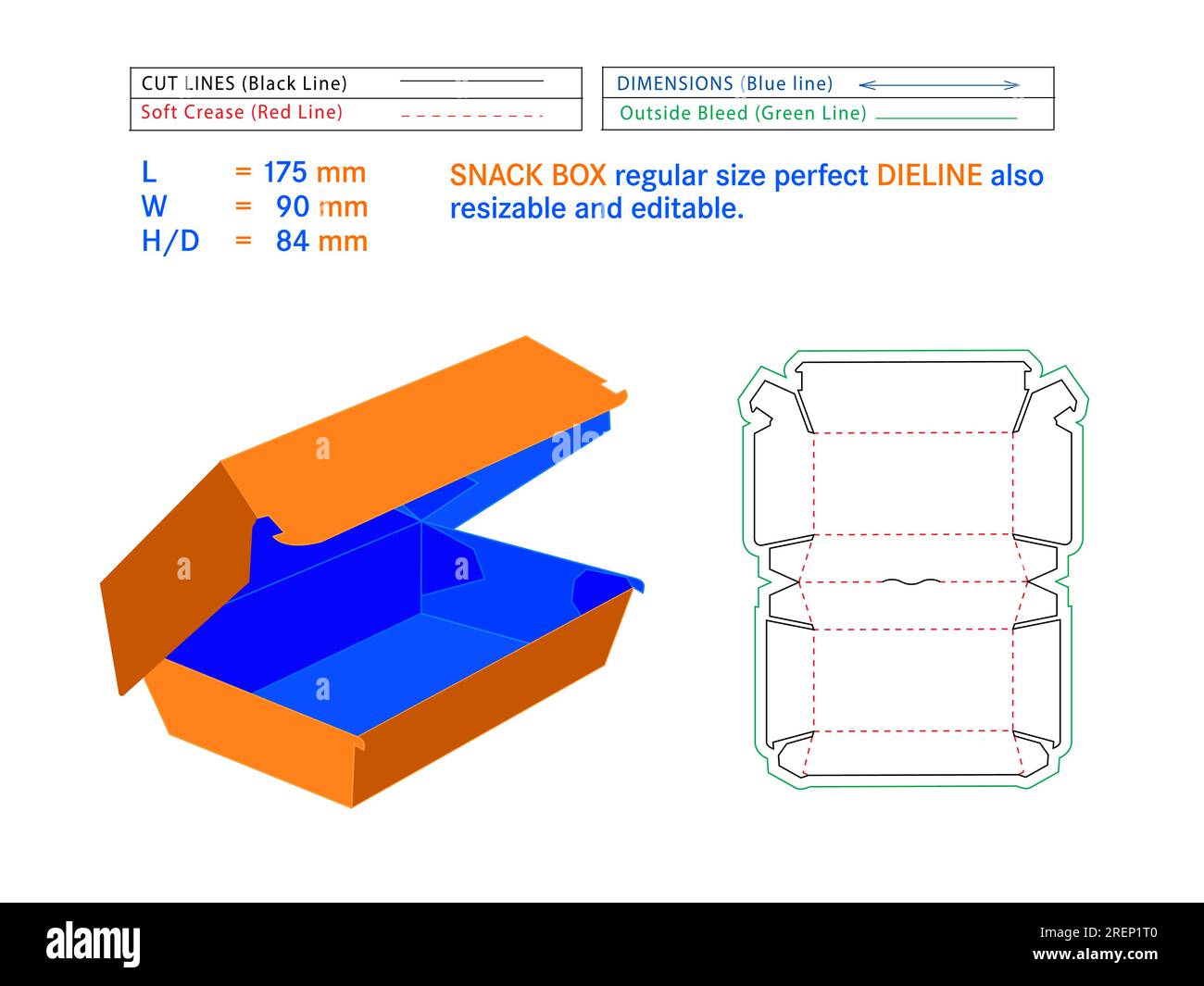 Snack box regular vector vectors hi-res stock photography and images ...