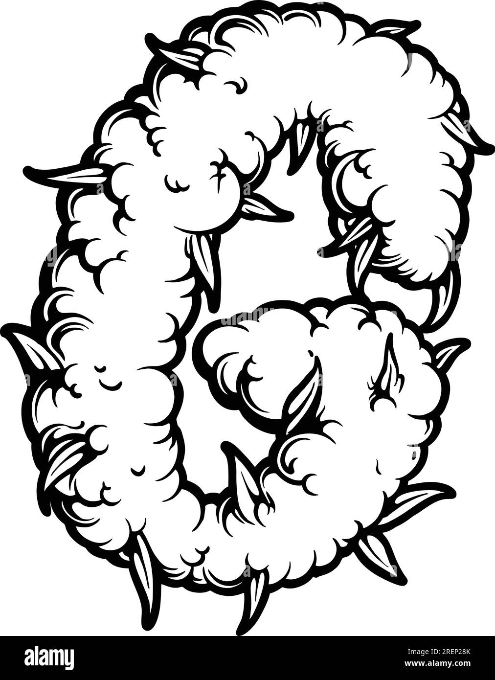 Cannabis creations initial g letter marijuana monogram monochrome ...