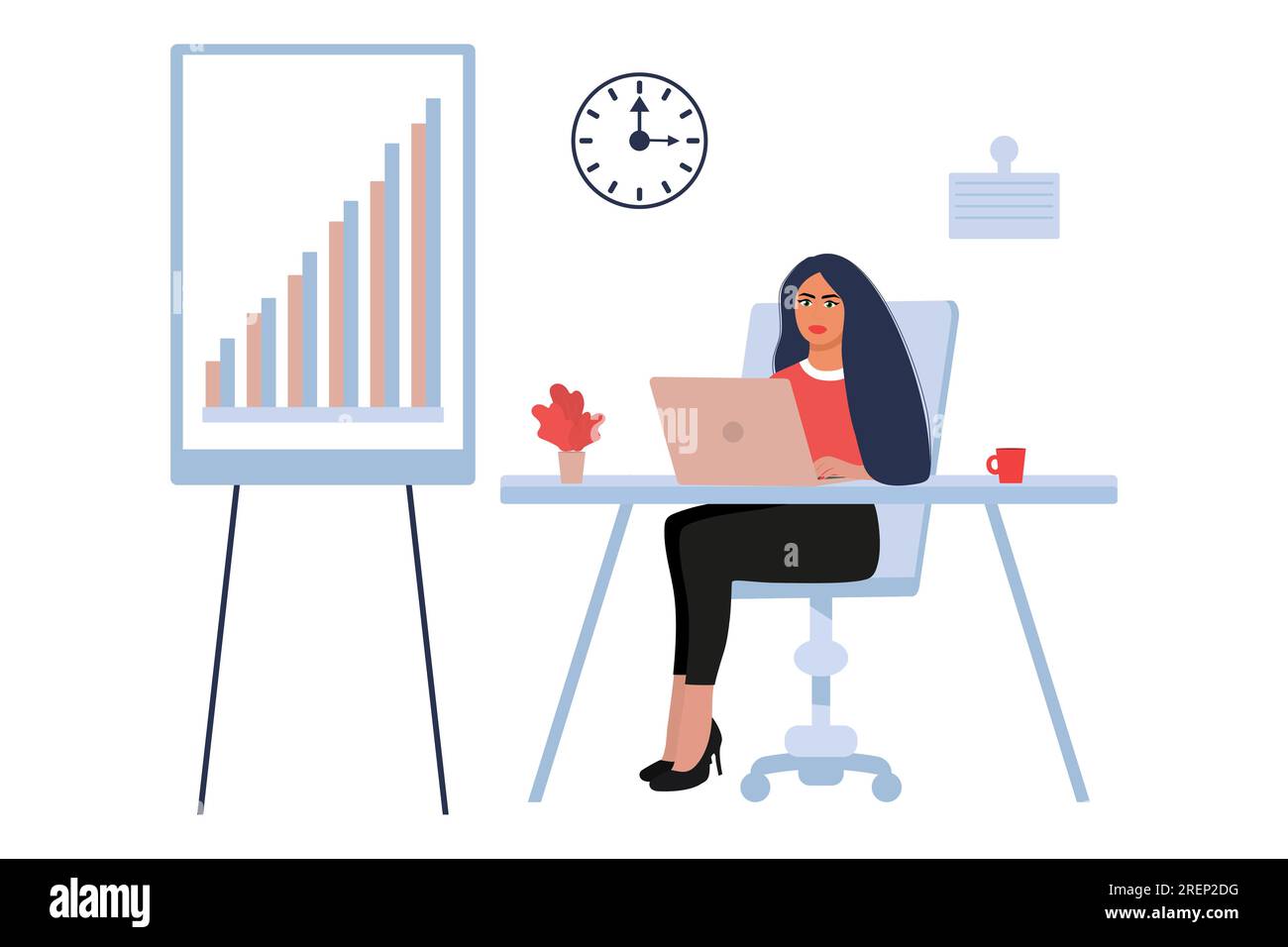 Woman sales job cartoon Stock Vector Images - Alamy