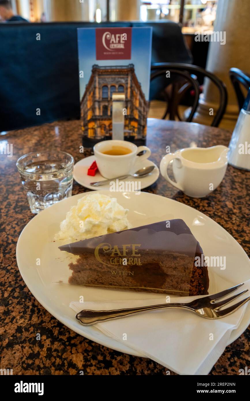 Cake chocolate cafe vienna hi-res stock photography and images - Alamy