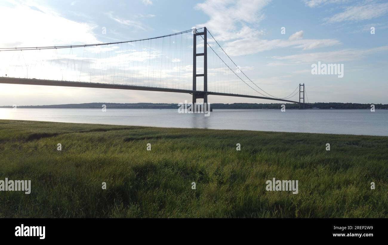 Humber bridge aerial hi-res stock photography and images - Alamy