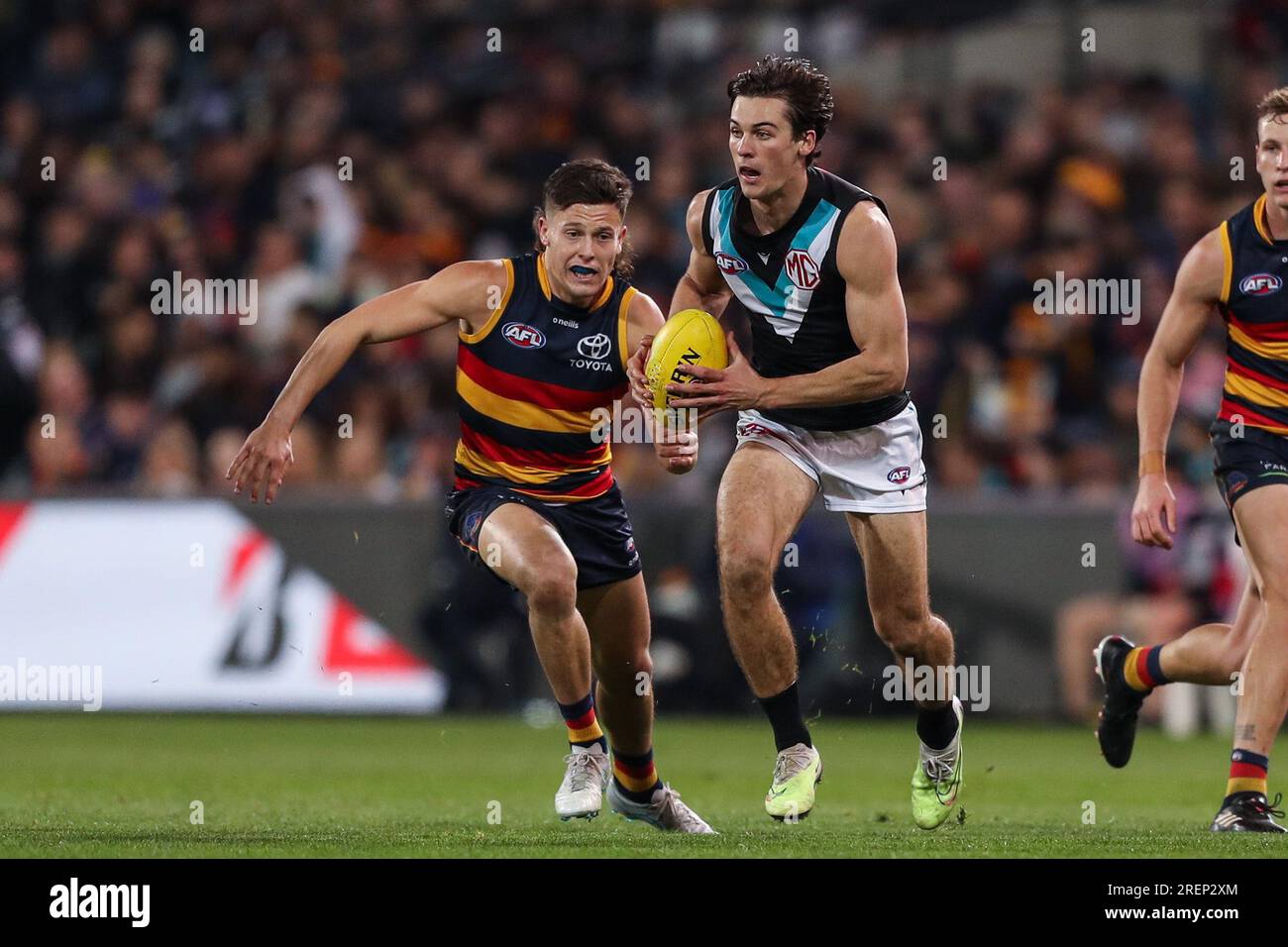 Adelaide, Australia. 29th July, 2023. Connor Rozee of the Power during ...