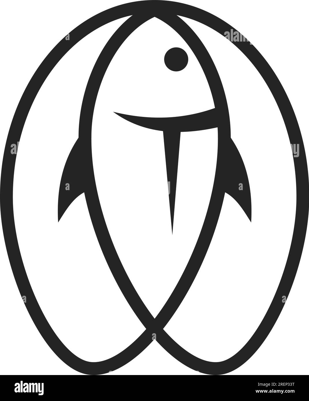 fish logo template. Icon Illustration Brand Identity. Isolated and flat ...