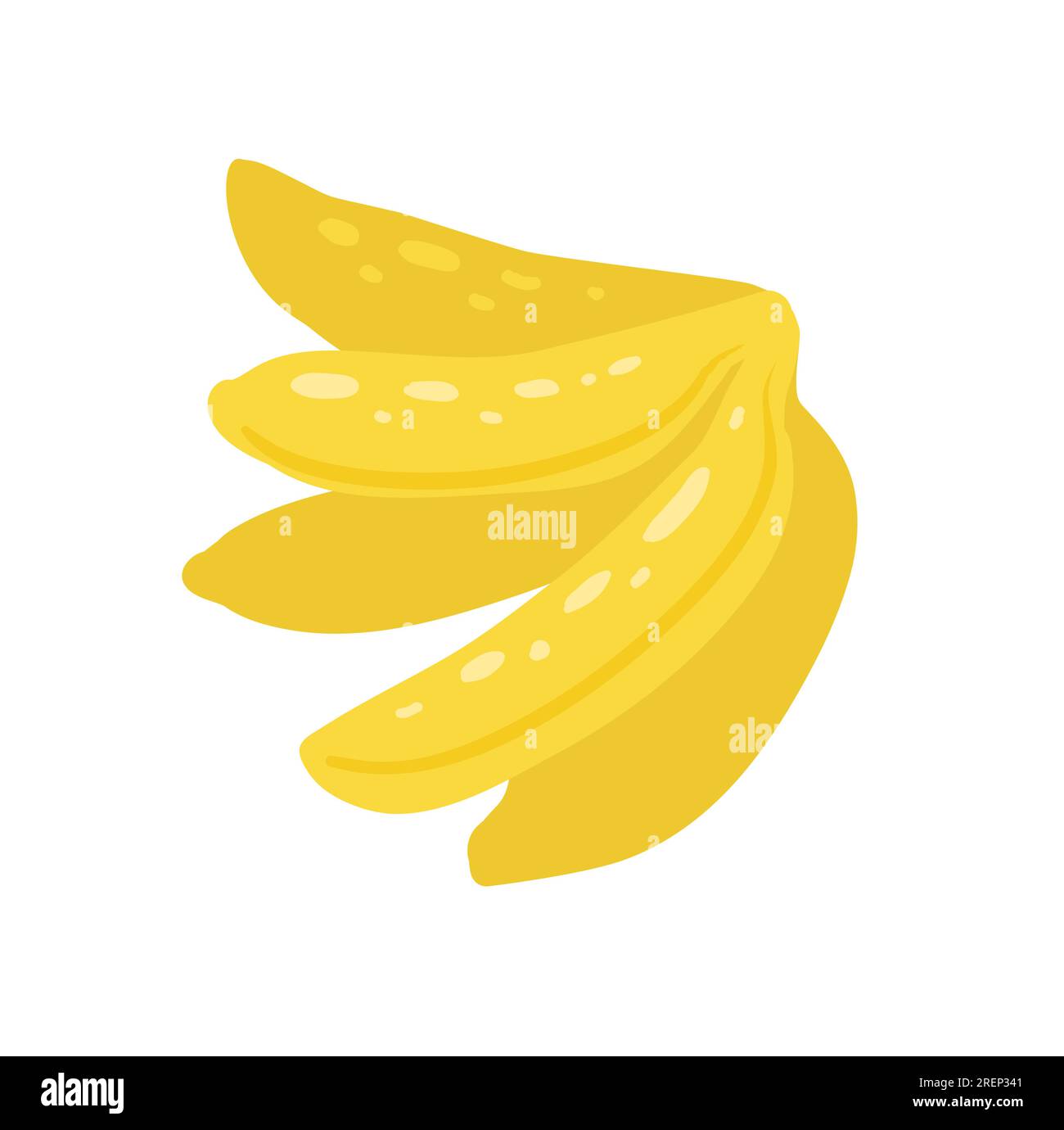 Vector illustration of a bunch of bananas isolated from background ...