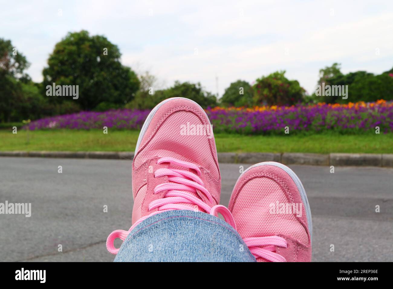 Pink feet foot hi-res stock photography and images - Alamy
