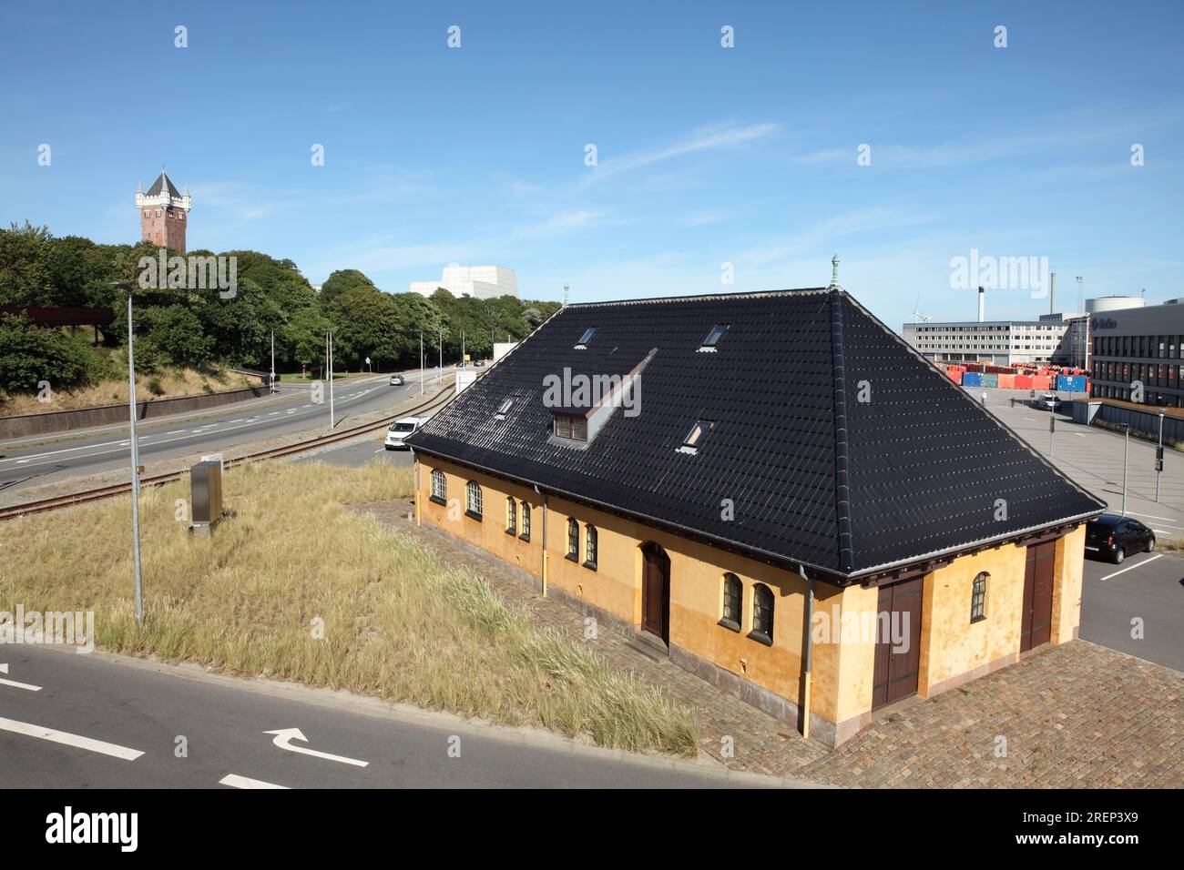 The Yellow Palace museum, Esbjerg, Denmark Stock Photo - Alamy