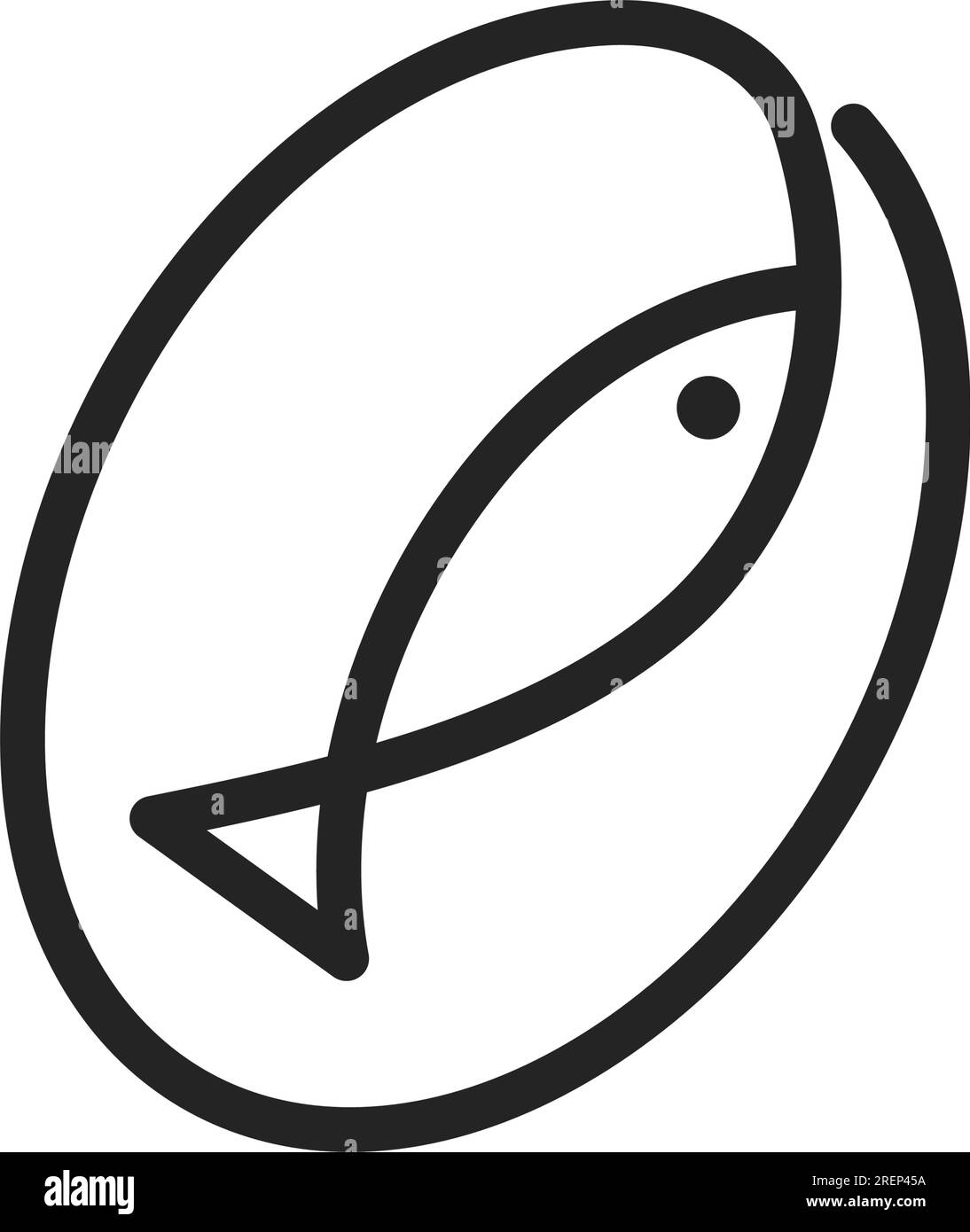 fish logo template. Icon Illustration Brand Identity. Isolated and flat ...