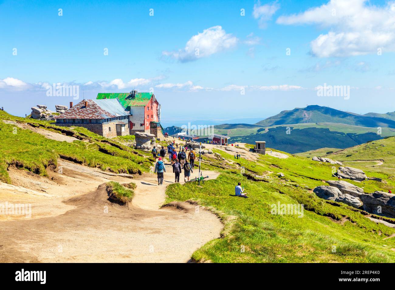 Way to Busteni Babele Cable Car on the Babele Plateau in the Bucegi ...