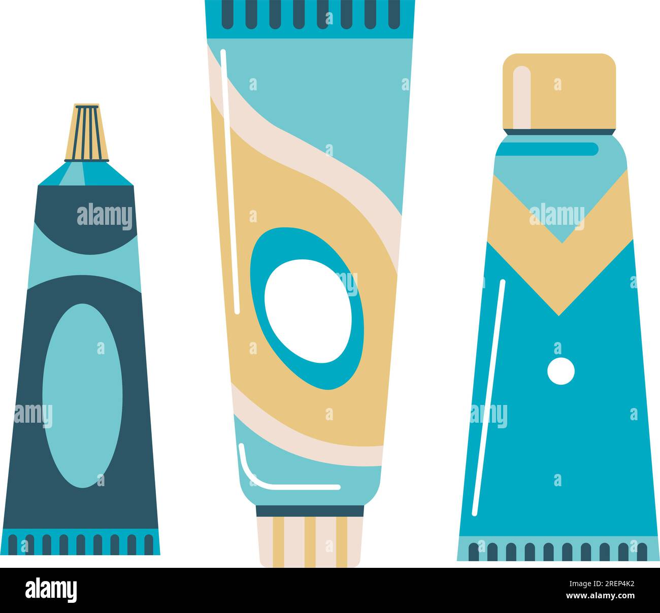 Variety of toothpastes, eco friendly and organic Stock Vector Image ...