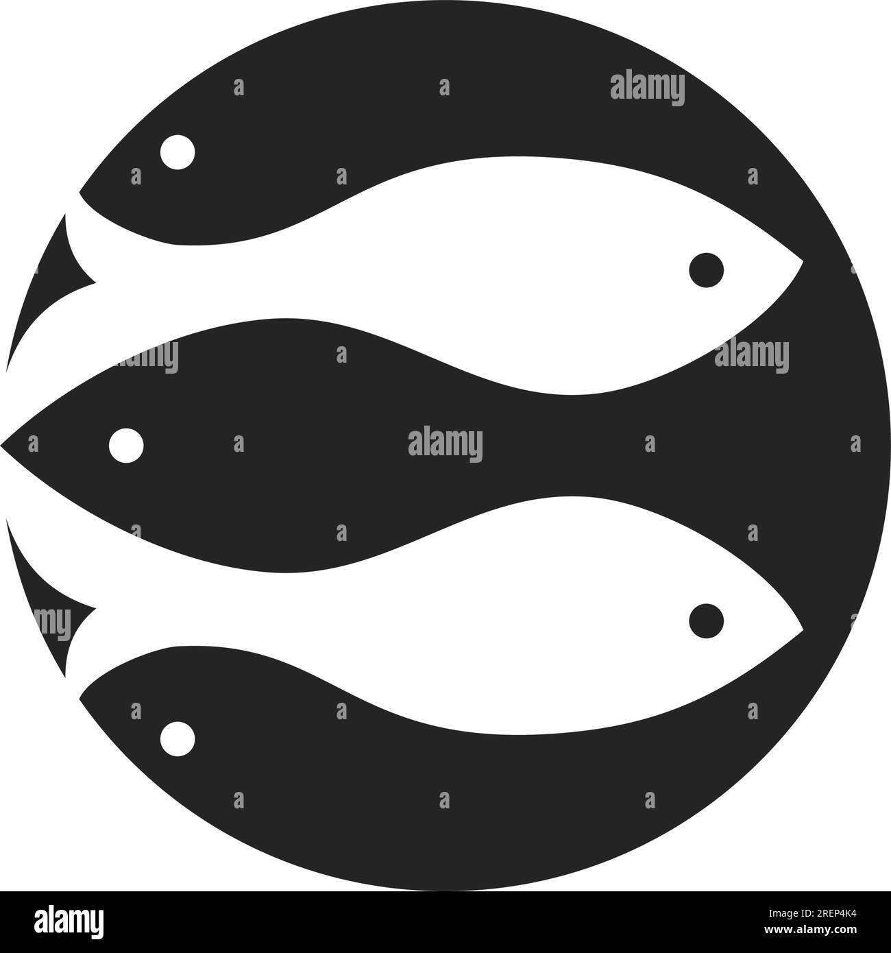 fish logo template. Icon Illustration Brand Identity. Isolated and flat ...