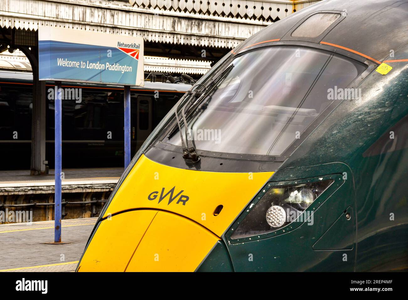 London, England, UK - 28 June 2023: Close up of the front of a high ...