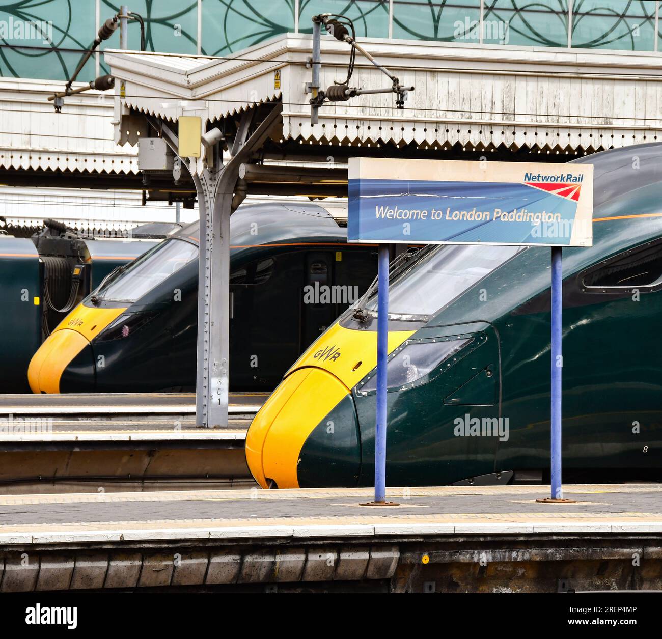 London, England, UK - 28 June 2023: High speed trains operated by Great ...