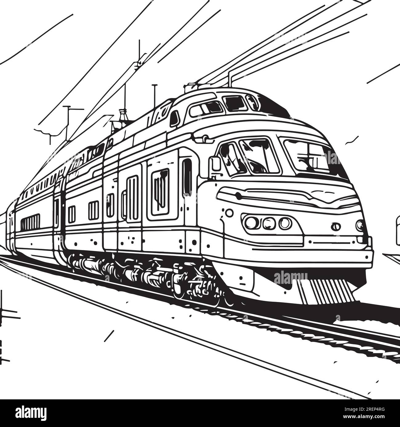 High speed train machine Cut Out Stock Images & Pictures - Alamy