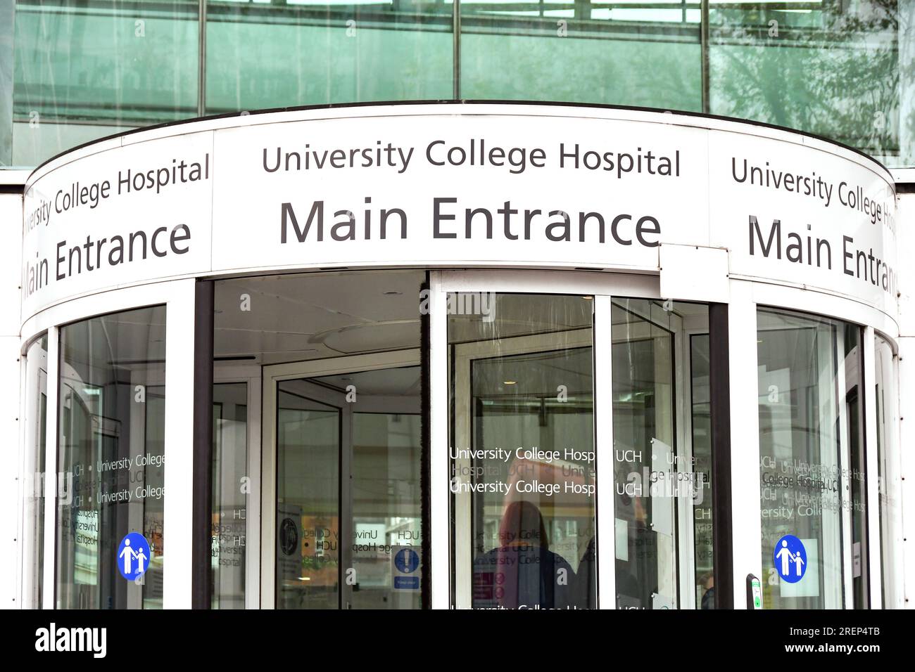 London, England, UK - 28 June 2023: Close up view of the entrance to ...