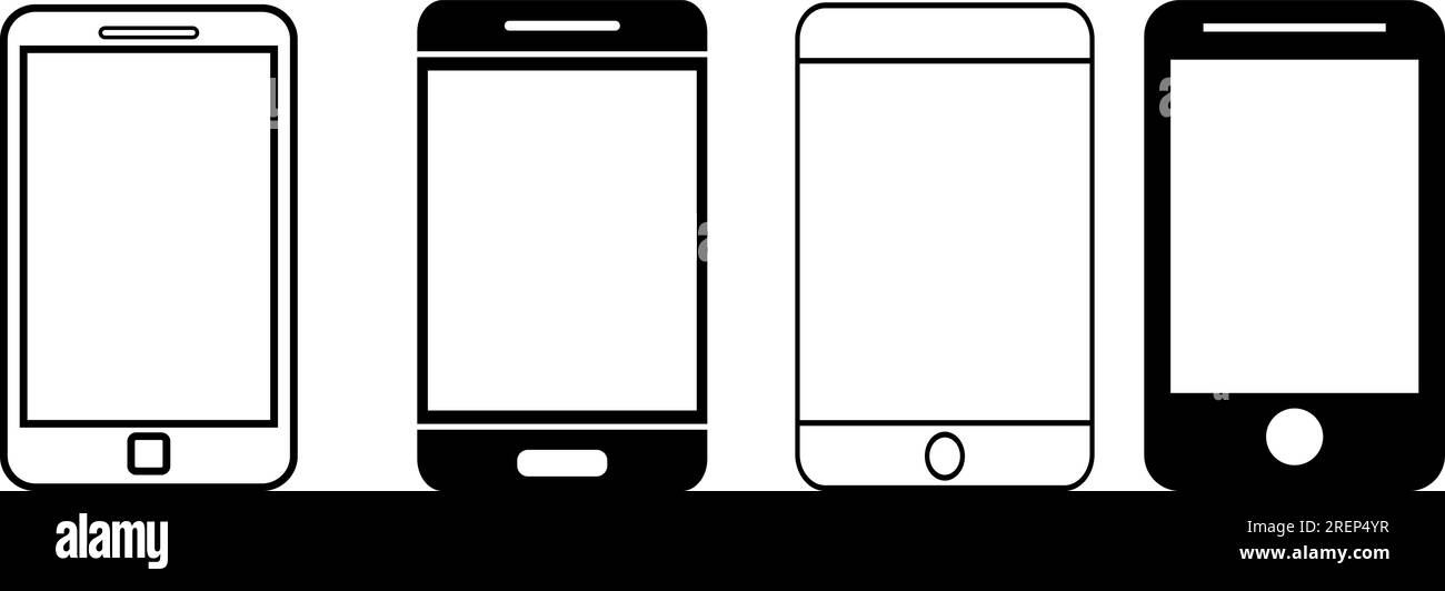 Mobile phone vector icon Stock Vector Image & Art - Alamy