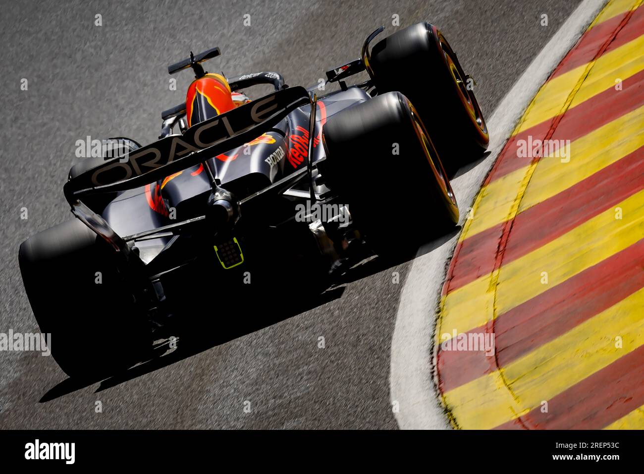 SPA - Max Verstappen (Red Bull Racing) during the sprint shootout at the Circuit de Spa ...