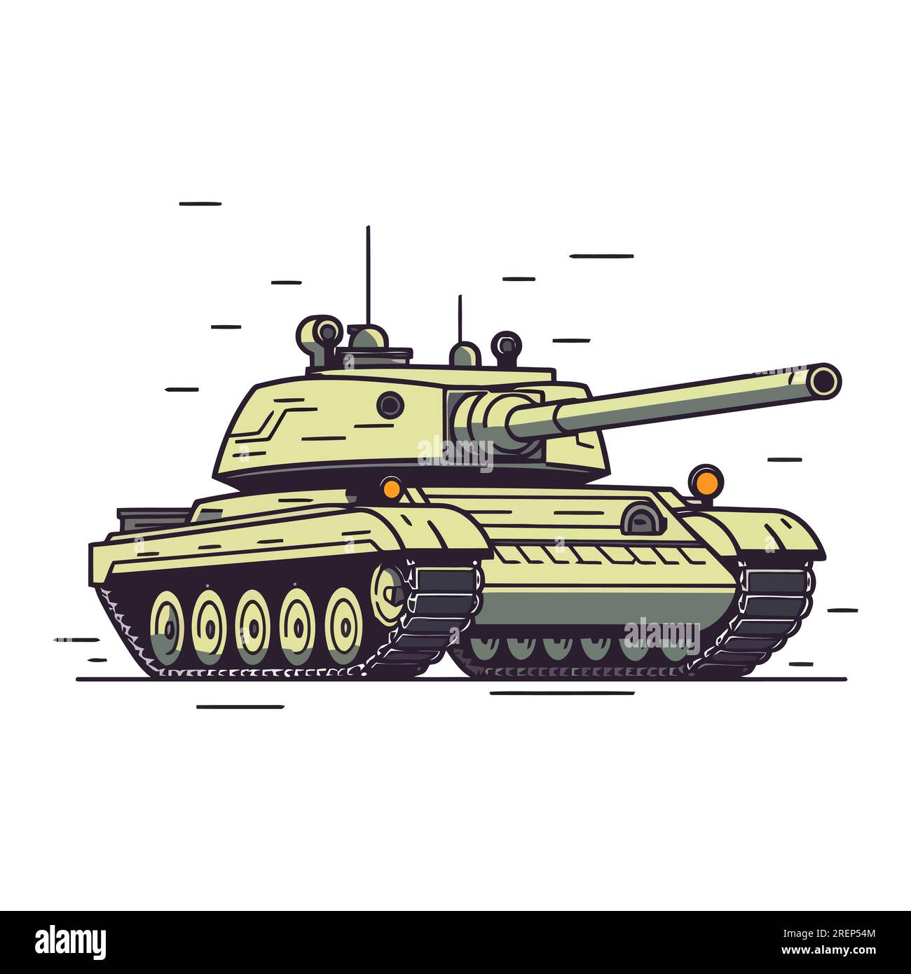 Tank logo design. Abstract drawing tank. Battle tank isolated. Vector ...