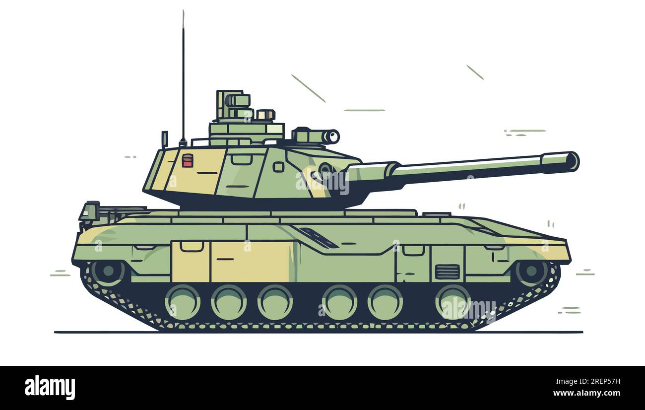 Tank logo design. Abstract drawing tank. Battle tank isolated. Vector ...