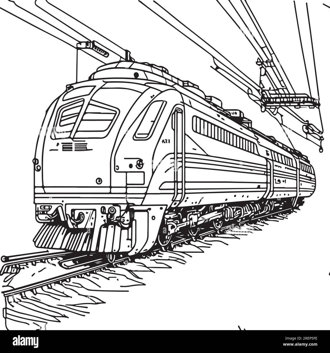 Draw train journey Black and White Stock Photos & Images - Alamy