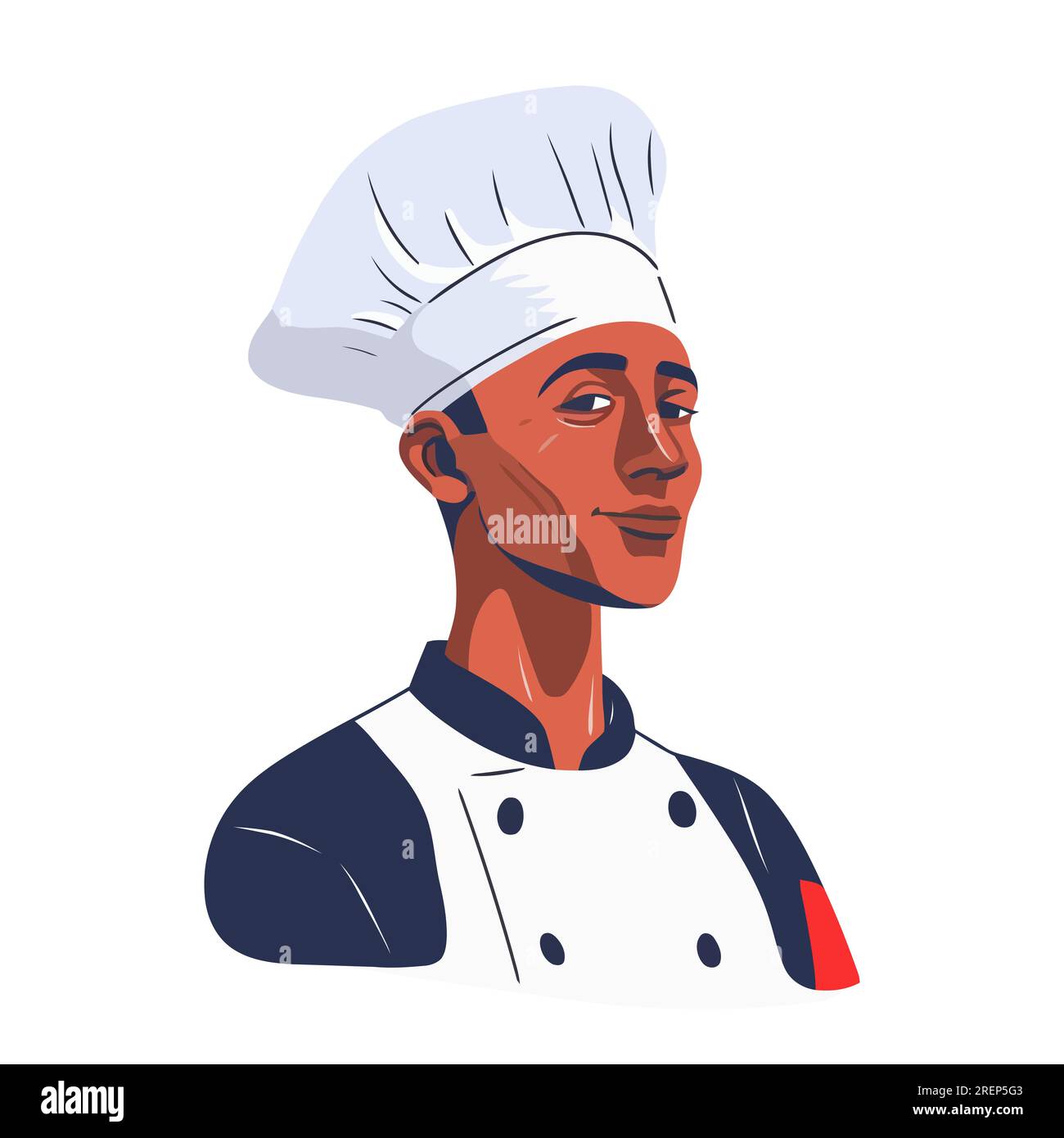 Chef logo design. Abstract drawing chef, cook or baker logo icon. Cute ...