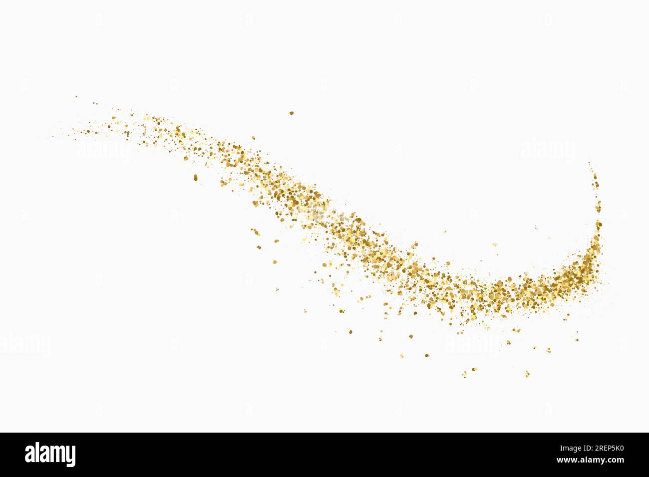 Shiny abstract wave flow, golden wave design element with glitter ...