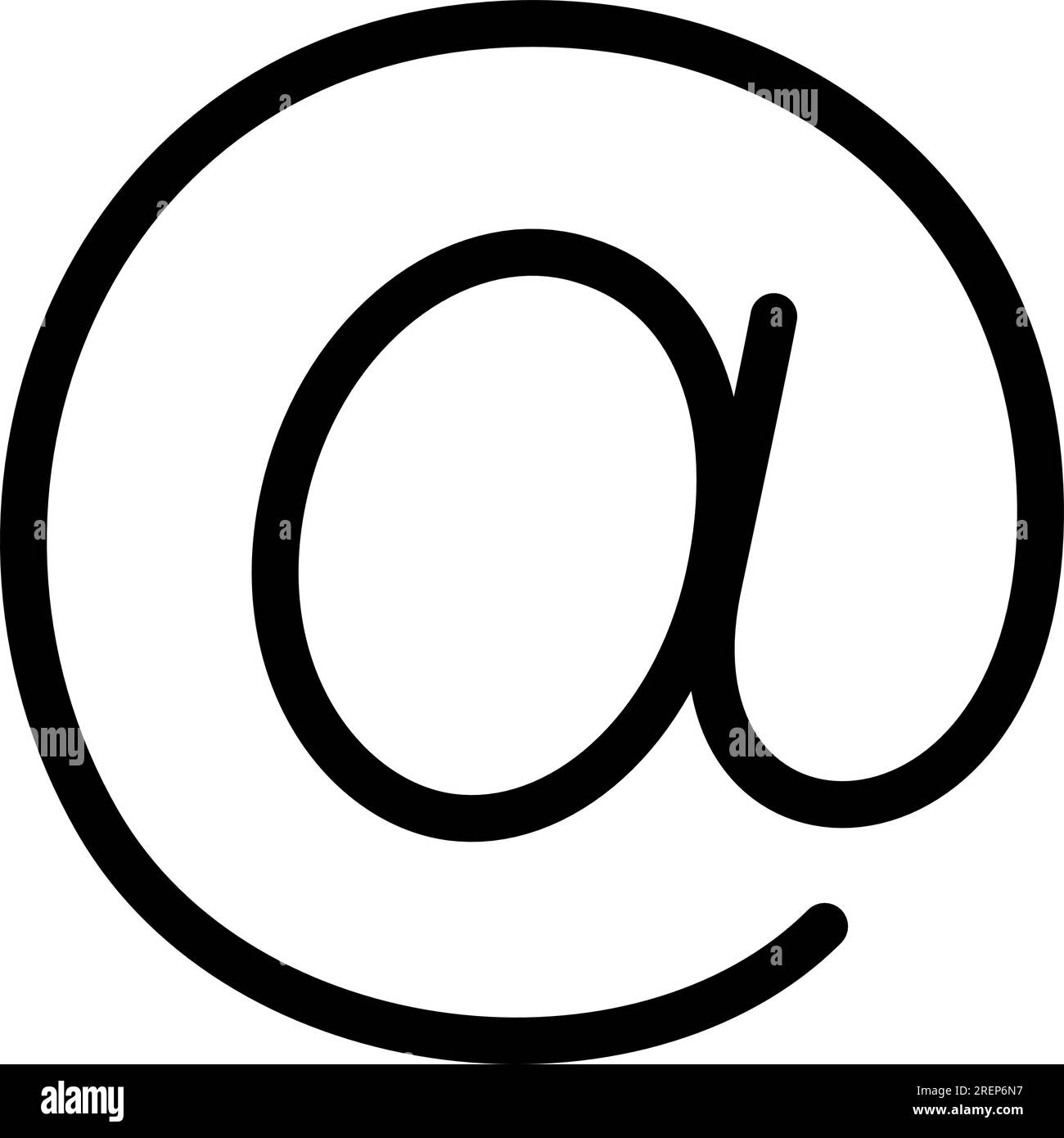 Line icon of address symbol as mail concept Stock Vector Image & Art ...