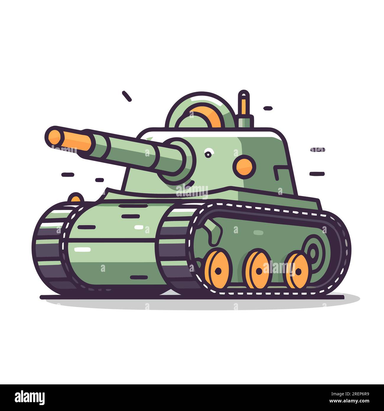 Tank logo design. Abstract drawing tank. Cute tank isolated. Vector ...