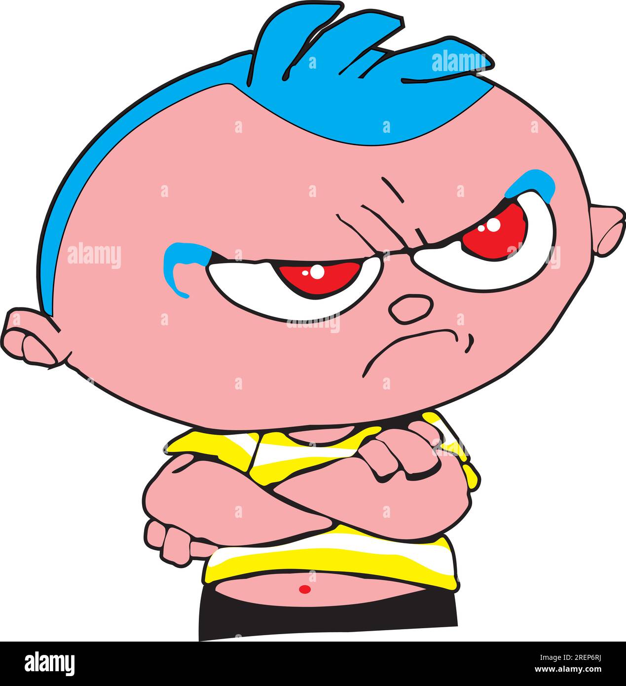 Angry John - Illustration, Sullen teenager Stock Vector Image & Art - Alamy