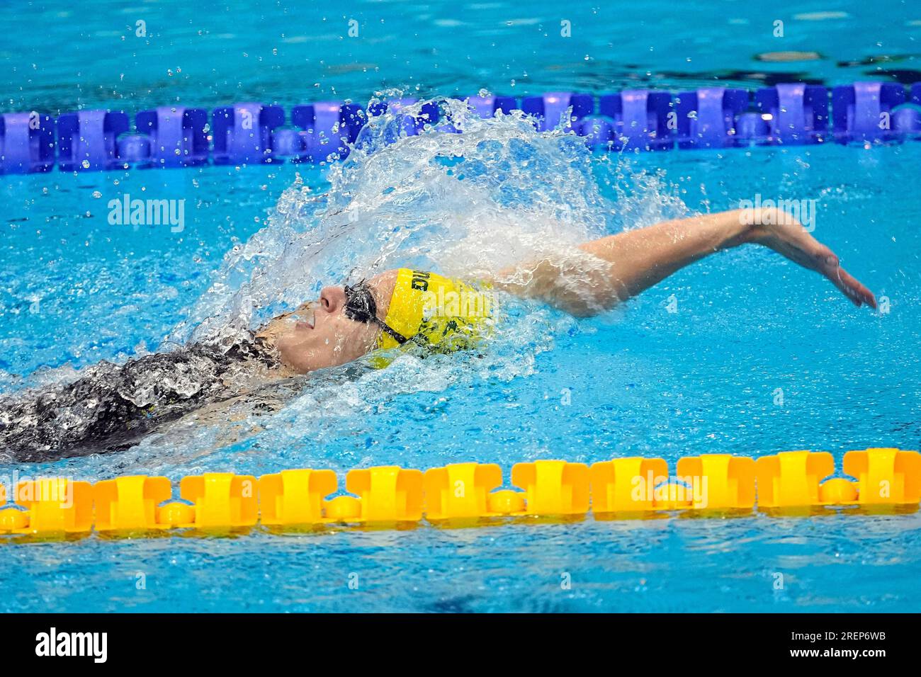 Kaylee McKeown, of Australia, competes in the women's 200-meter ...