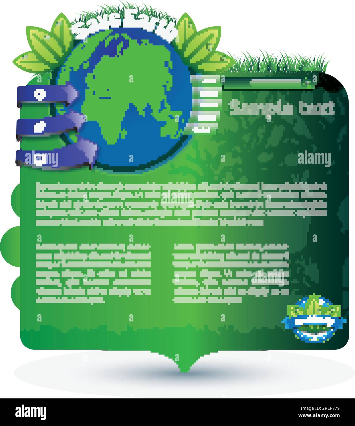 Eco Website Template Stock Vector Image & Art - Alamy