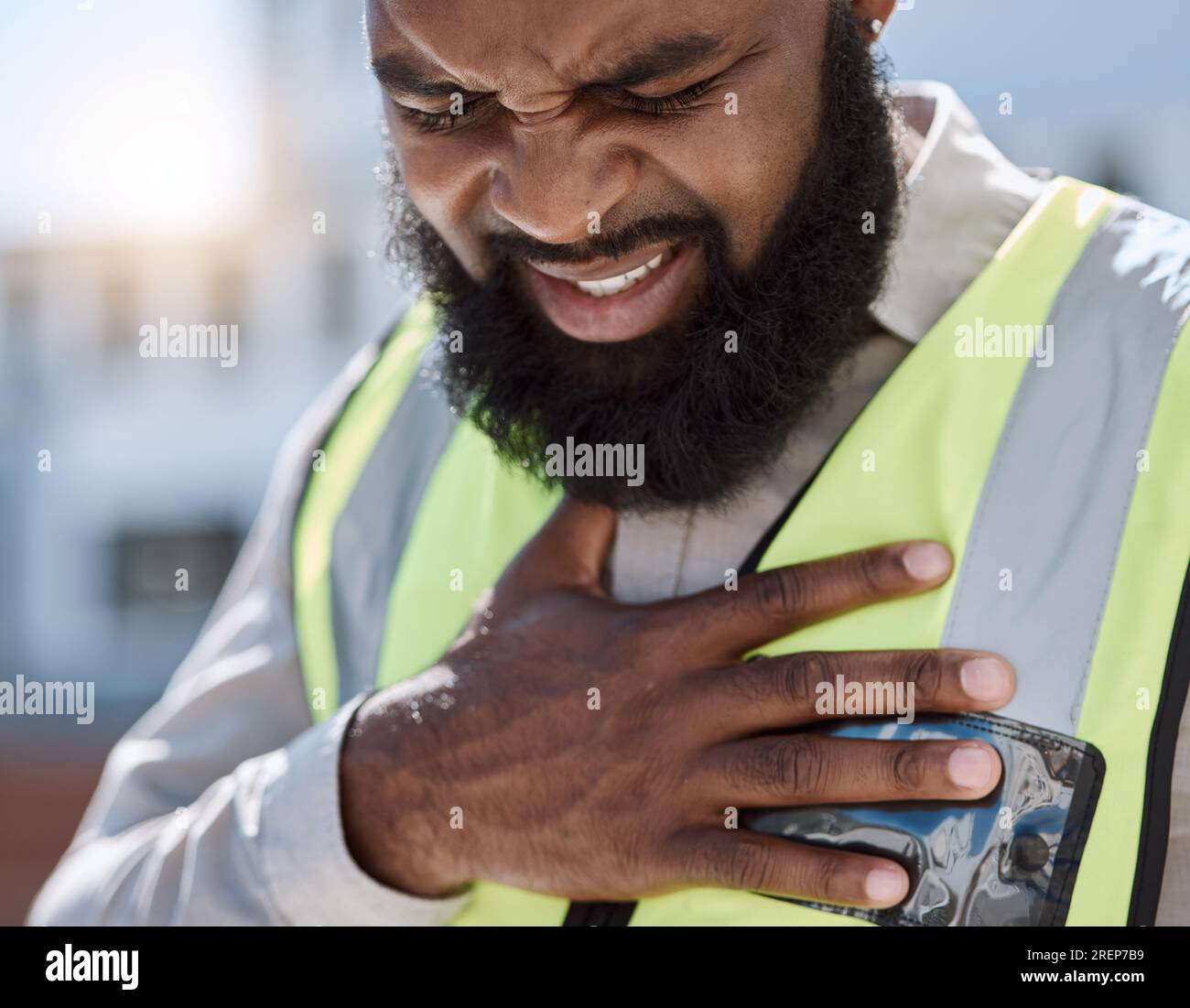 Worker in stress construction site hi-res stock photography and images ...