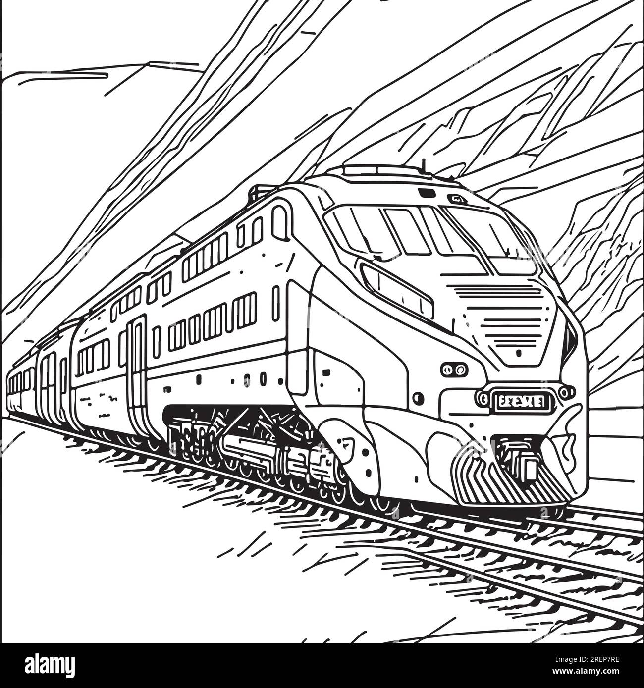 Draw train journey Black and White Stock Photos & Images - Alamy