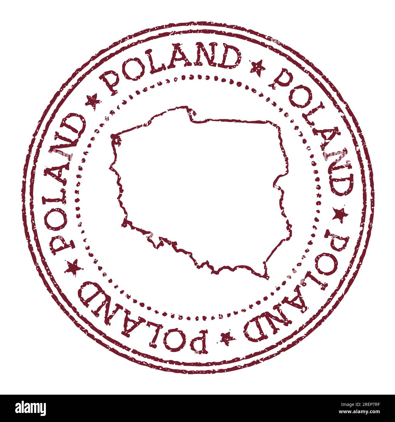 Round Rubber Stamp Vector