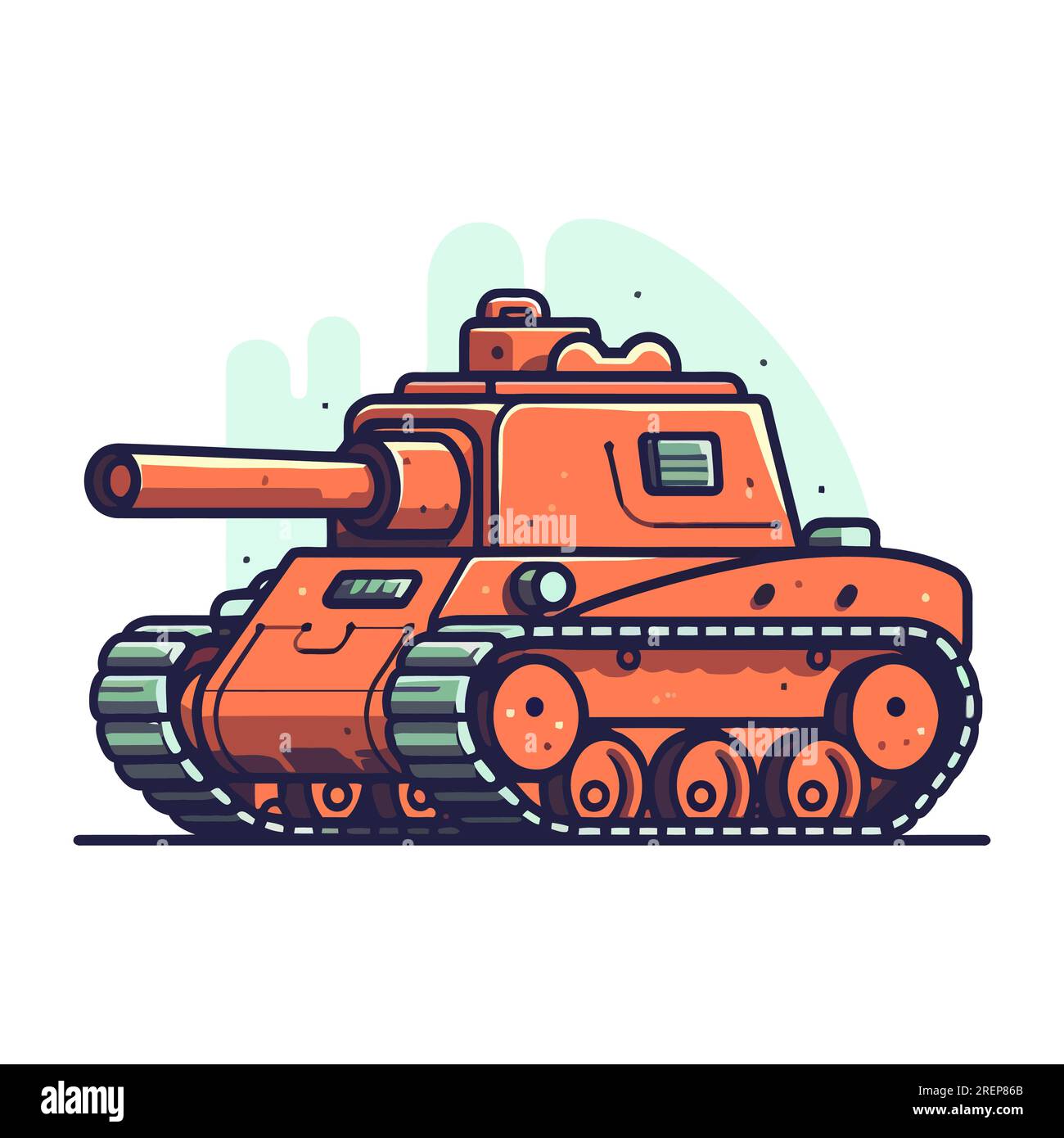 Tank logo design. Abstract drawing tank. Cute tank isolated. Vector ...