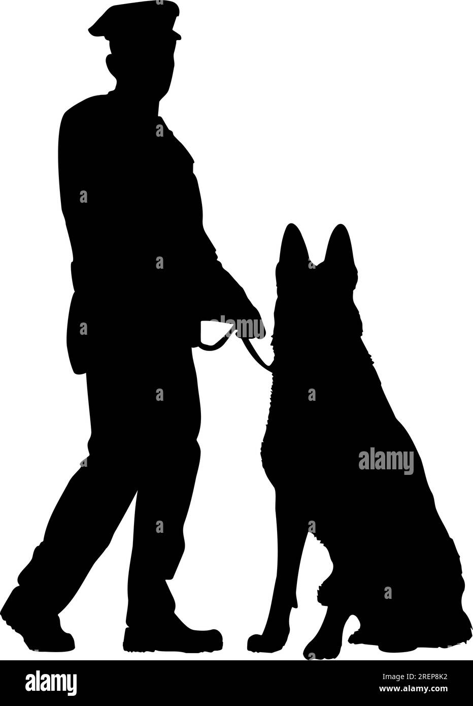 Patrol with his security dog hi-res stock photography and images - Alamy