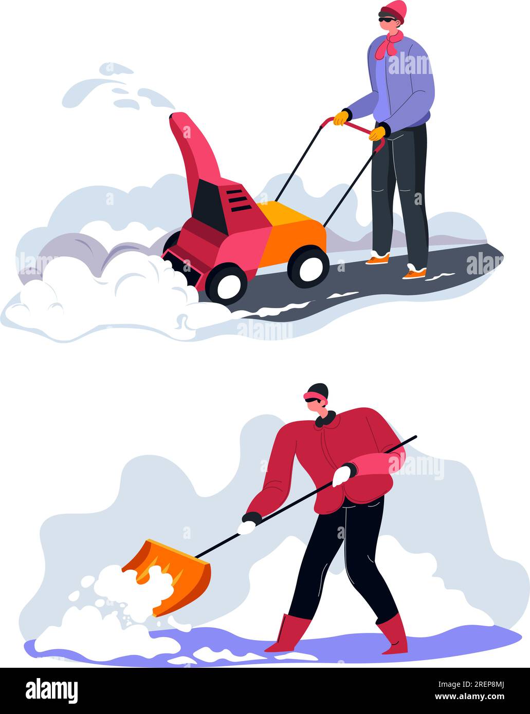 Pavement snow Stock Vector Images - Alamy