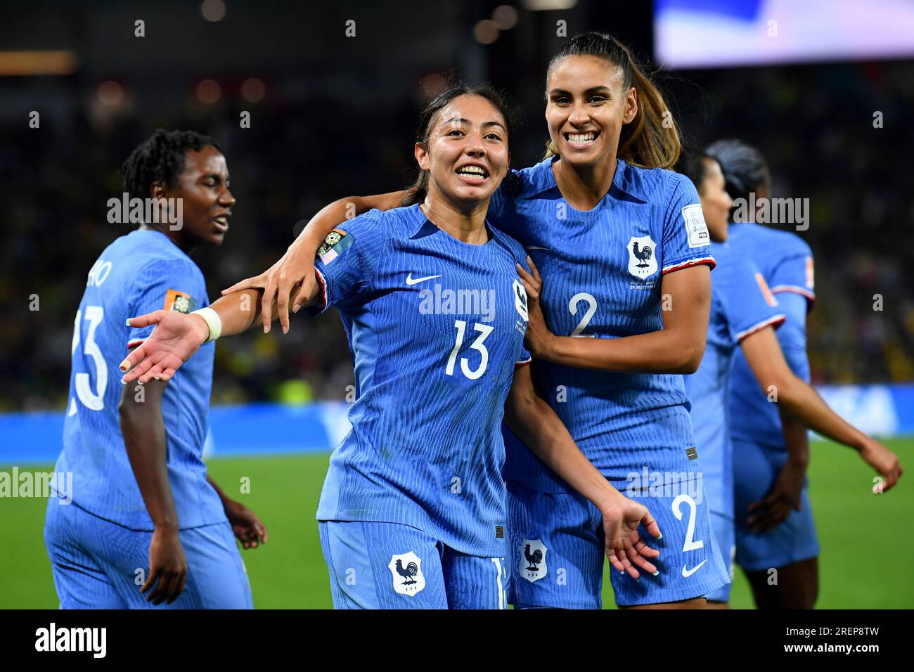 Brisbane, Australia. 29th July, 2023. Selma Bacha (left) and Maelle ...