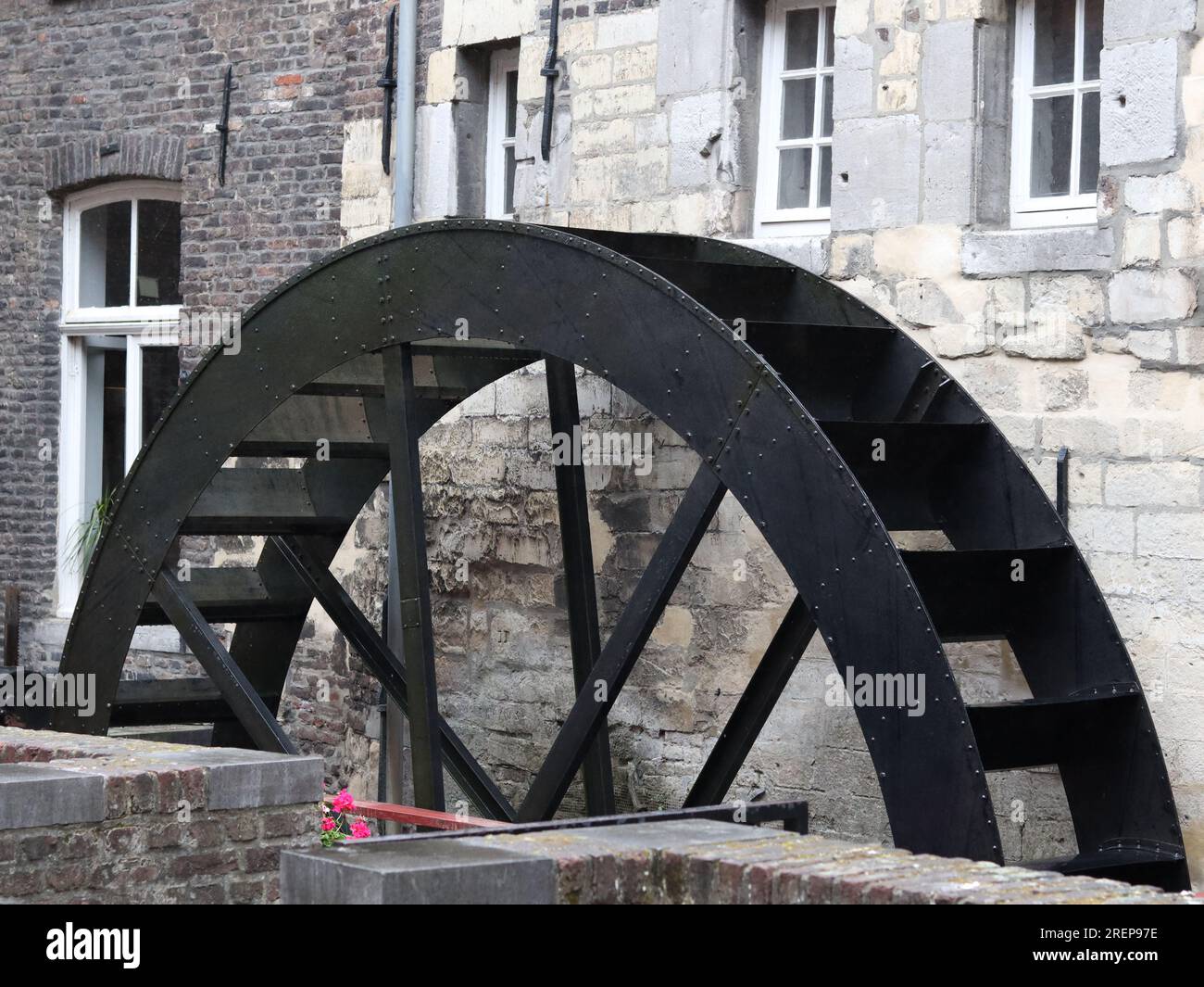 Bisschopsmolen (Bishop's Mill) water mill is located in the Jeker ...